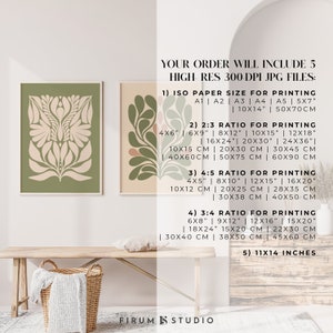 2 Piece Wall Art, Cottagecore Print, Digital Prints, Sage Green ...