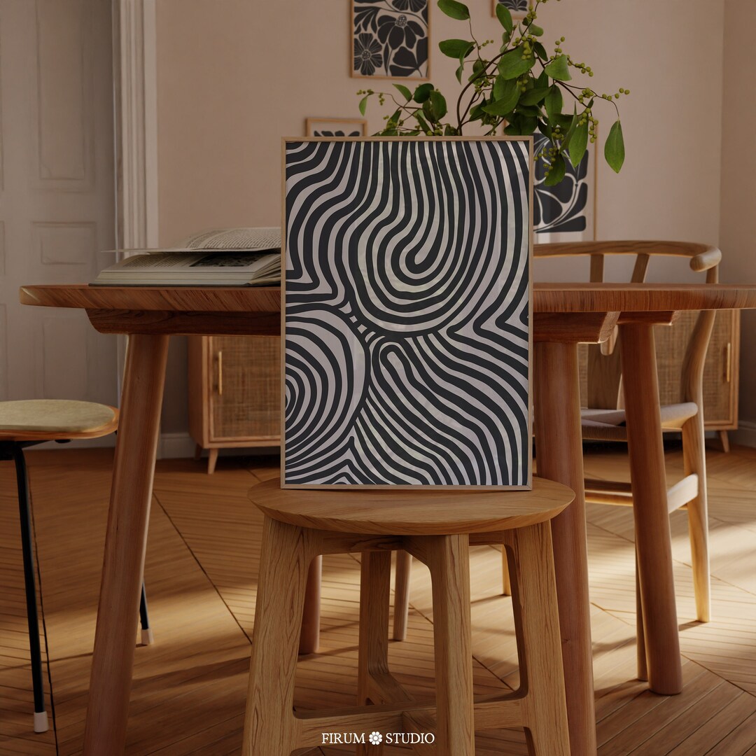 Abstract Lines Printable Wall Art, Modern Minimalist Art Print, Large ...