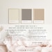 Neutral Colors Set, 3 Piece Wall Art, Colour Block Art Set, Light ...