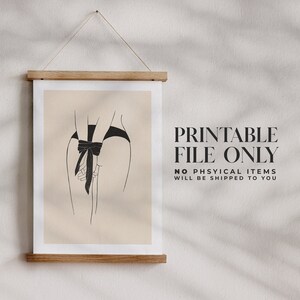 Woman Body Line Art Beige Wall Art Bondage Art Print - Etsy