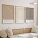 Neutral Colors Set, 3 Piece Wall Art, Colour Block Art Set, Light ...