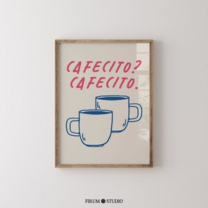 Cafecito Printable Art Print, Coffee Corner Art, Coffee Bar Decor ...
