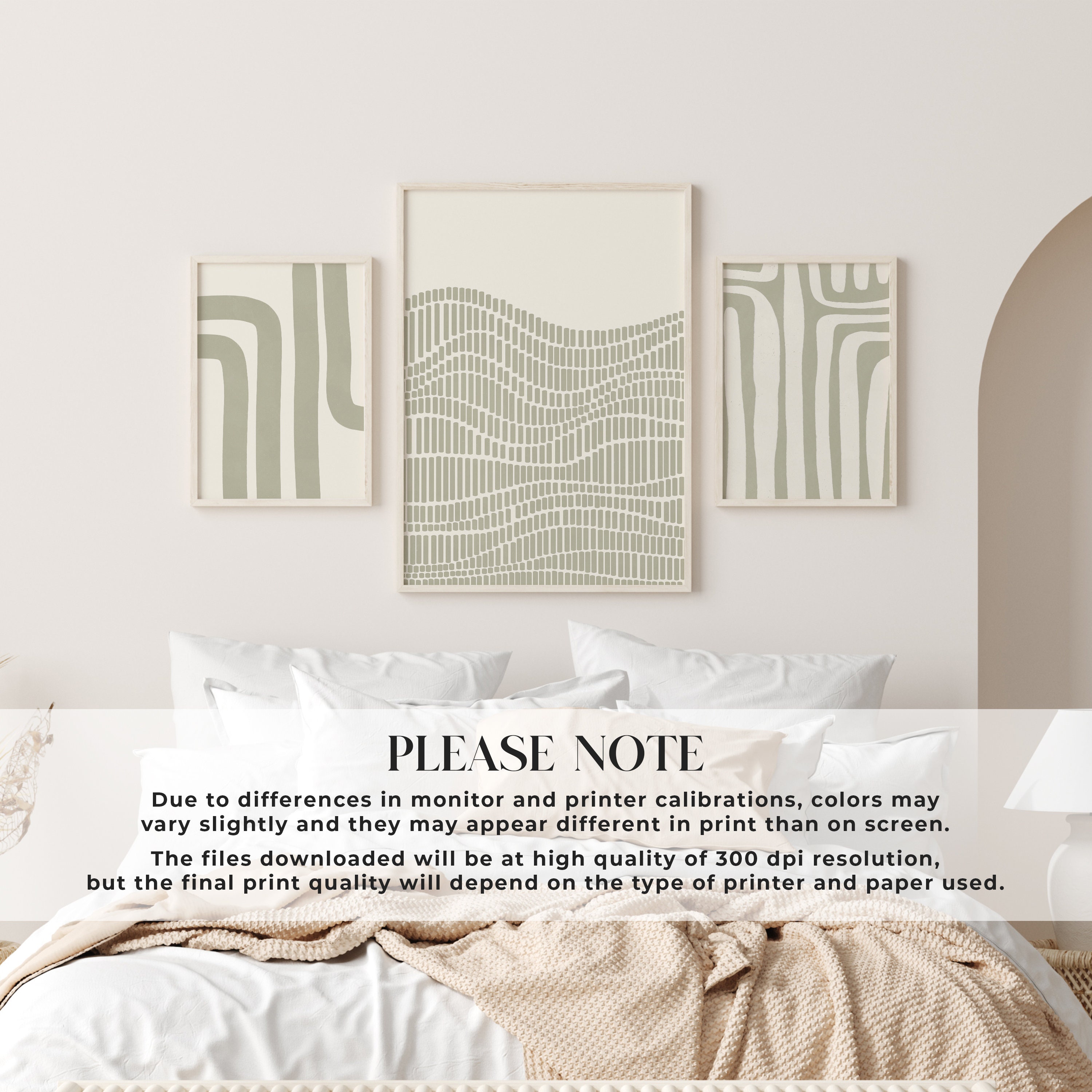 Sage Green Print Set Wall Art Set of 3 Printable Set of 3 | Etsy
