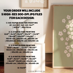 Boho Pastel Gallery Set of 6, Art Prints Download, Flowers Gallery Set ...