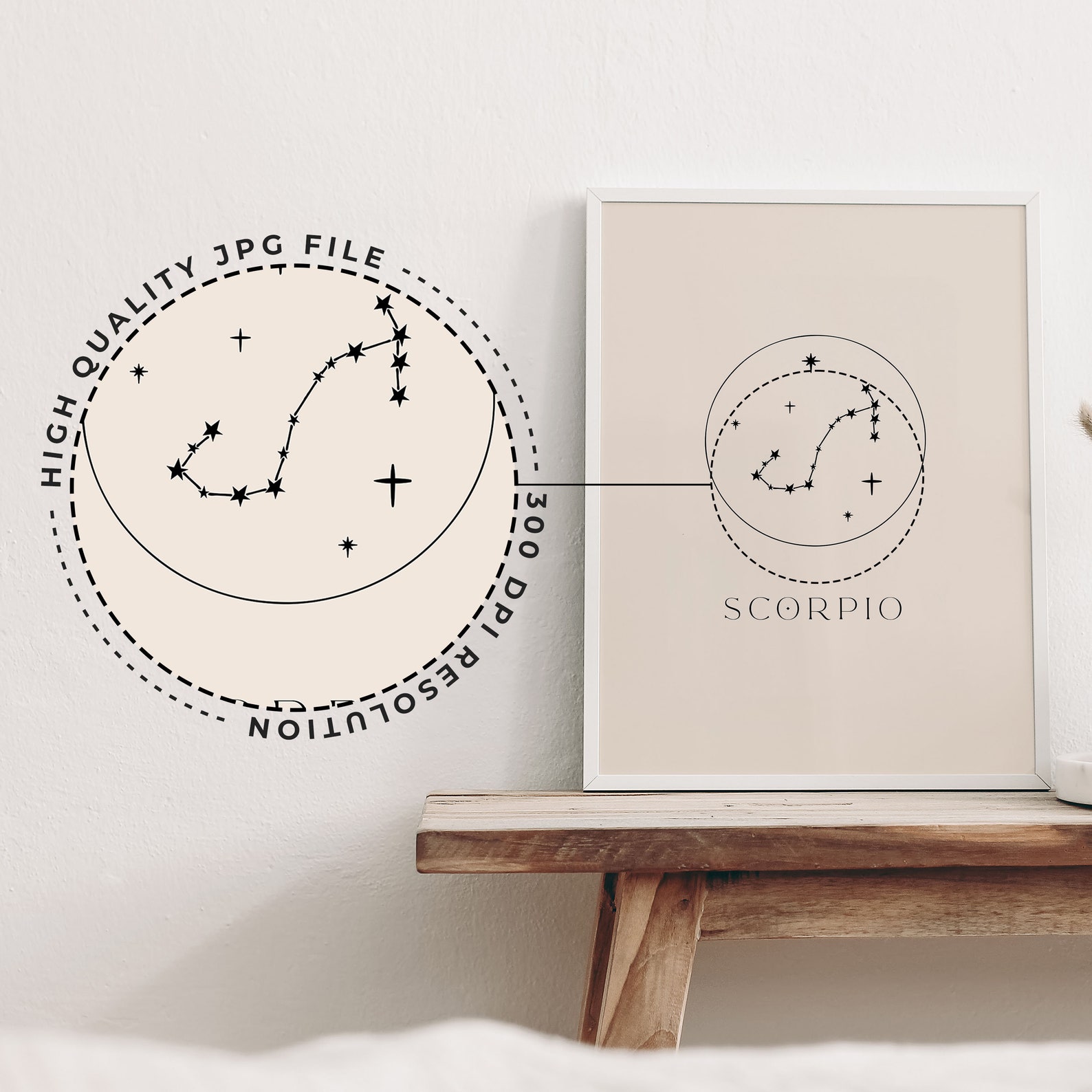 Scorpio Wall Art Zodiac Printable Art Astrology Art Print | Etsy