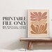 Botanical Poster Earthy Wall Decor Mid Century Modern - Etsy