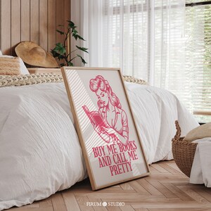 Buy Me Books and Call Me Pretty Downloadable Book Lover Pink Print ...