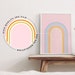 Retro Rainbow Poster Pink Wall Dorm Décor Downloadable Art - Etsy