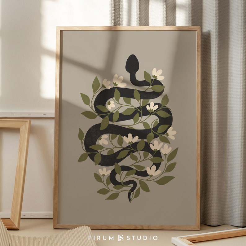 Snake Wall Art Halloween Printable Diy Halloween Decor - Etsy