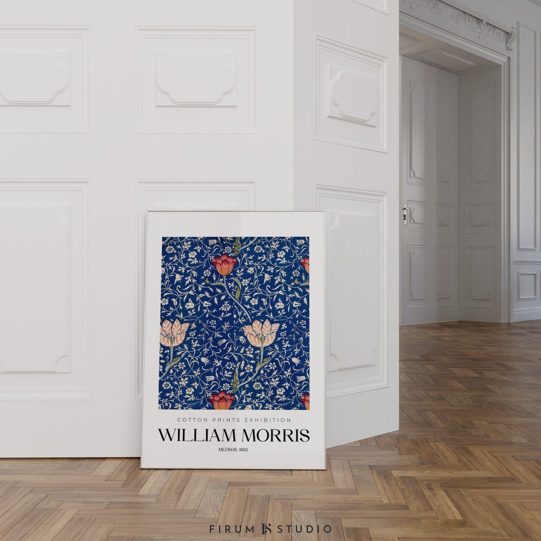 William Morris Print, Blue Medway Art, Printable Art, Botanical Poster ...