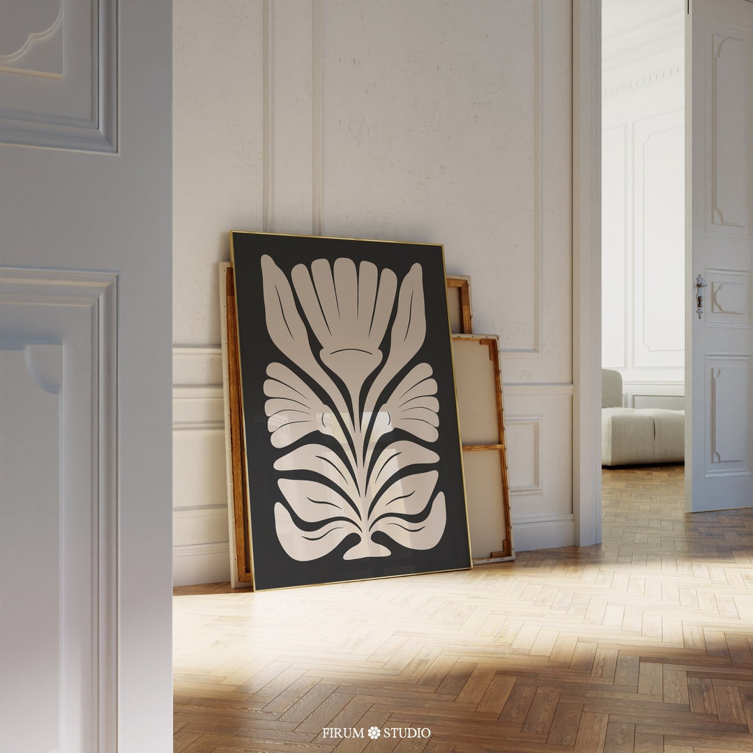 Modern Botanical Printable Poster, Abstract Floral Wall Art ...