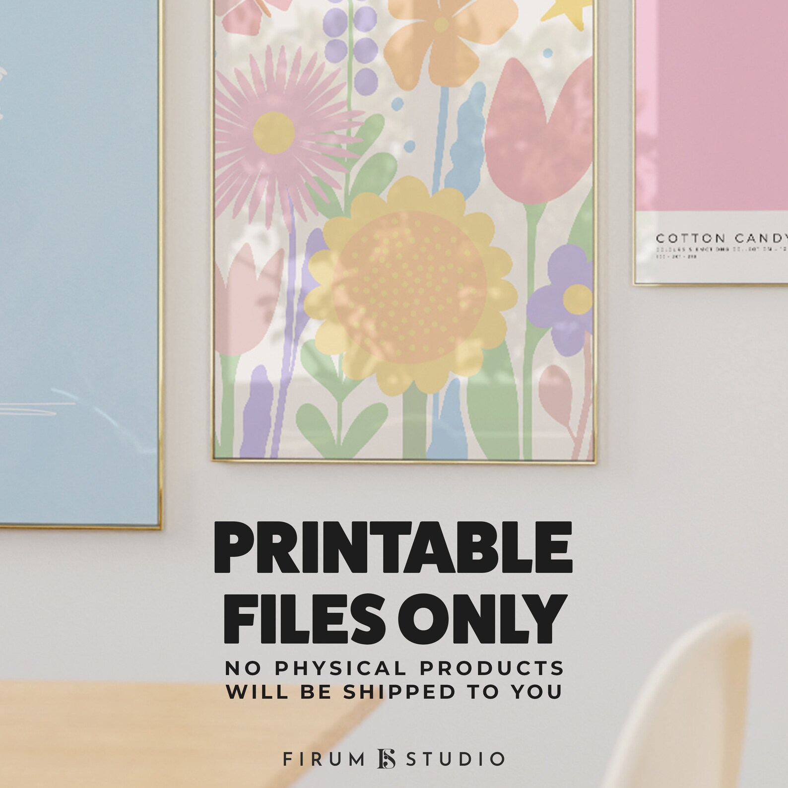 Pastel Gallery Wall Set of 8 Prints, Downloadable Art, Danish Pastel ...