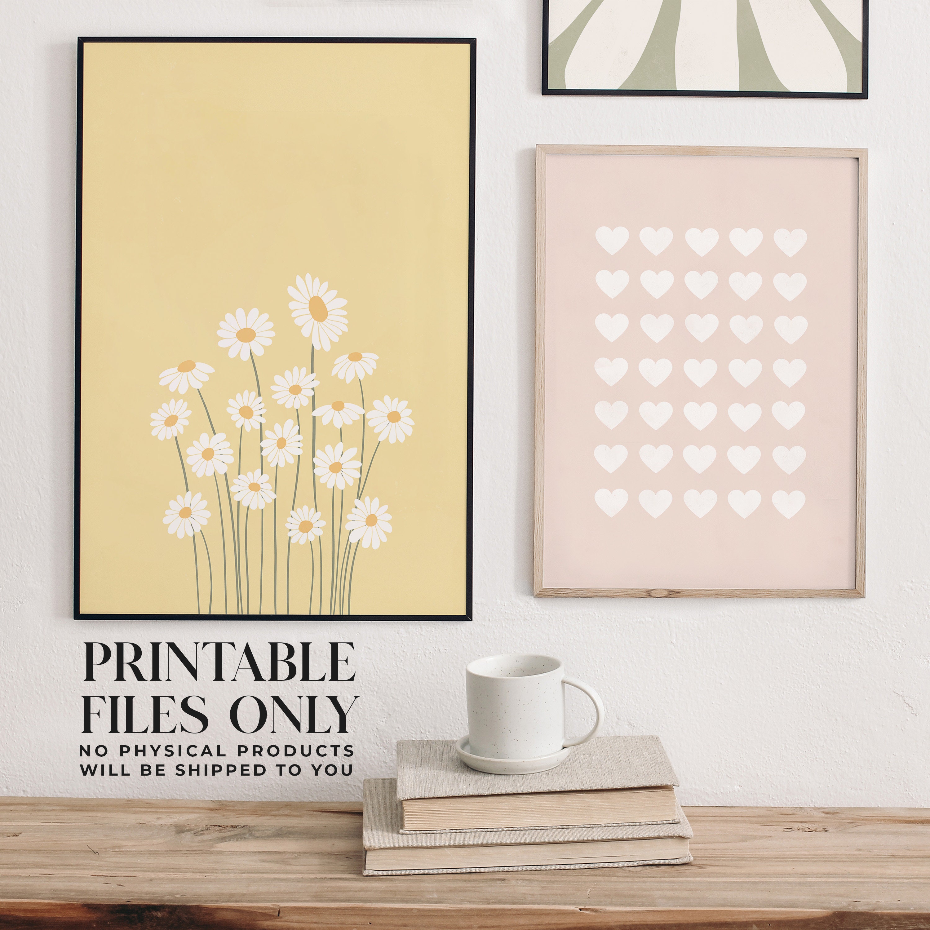 Set of 5 Boho Prints Instant Download Flower Gallery Set | Etsy