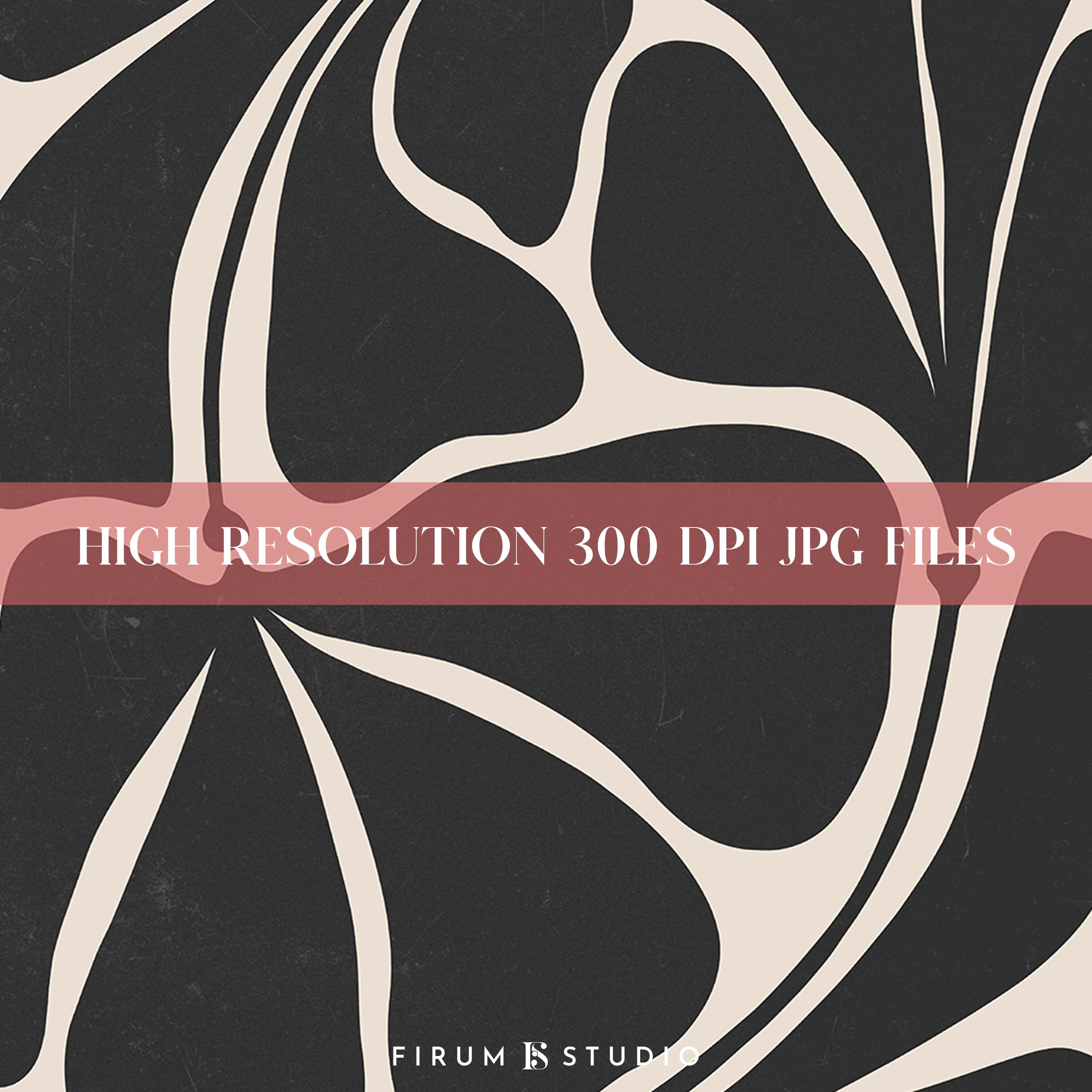 Abstract Plant Art Beige Black Wall Art Printable Wall Art - Etsy UK