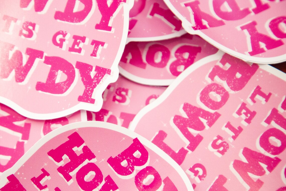 Sticker Boy Howdy Lets Get Rowdy - Etsy