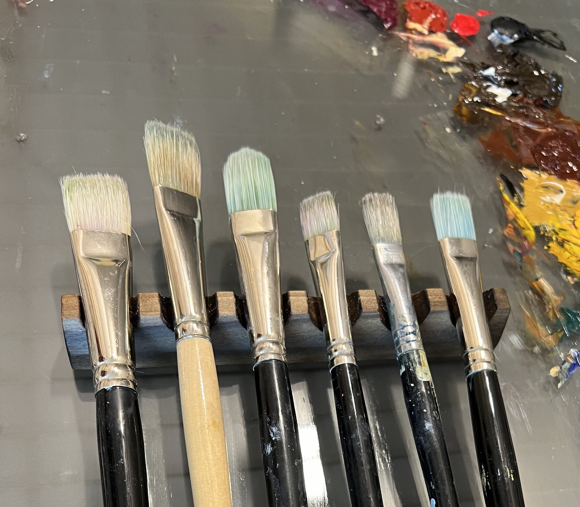 Paint Brush Rest, Paint Brush Holder, Pen Holder, Pencil Rest, Painting ...