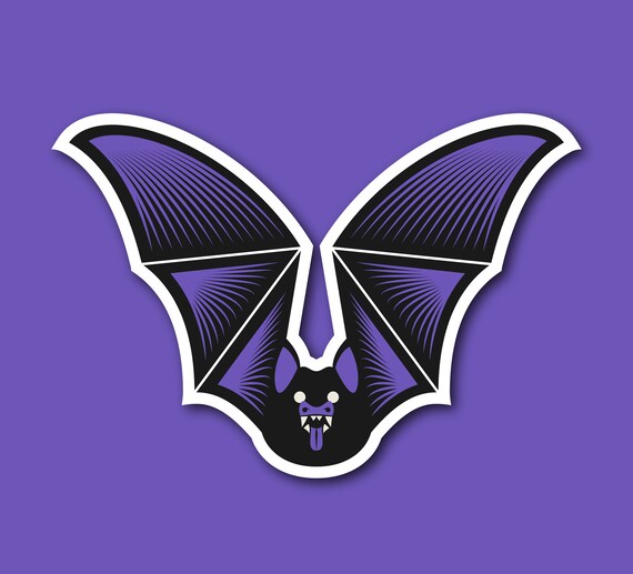 Fledermaus Sticker Gruselige Sticker Vampir Fledermaus | Etsy