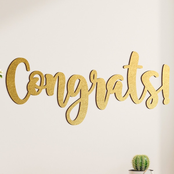 Congrats Sign - Etsy