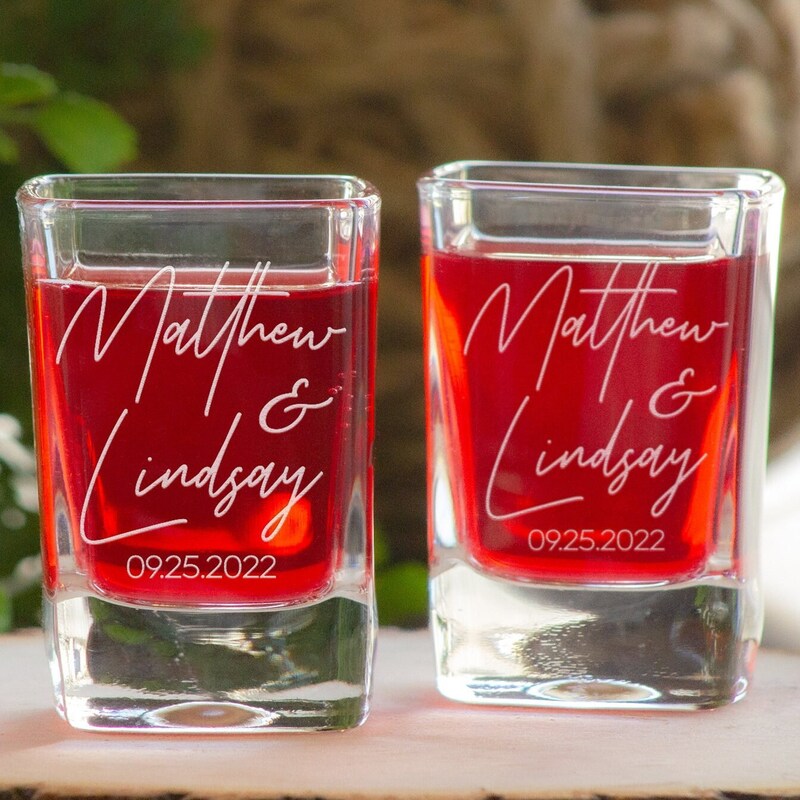 Wedding Shot Glass - Etsy