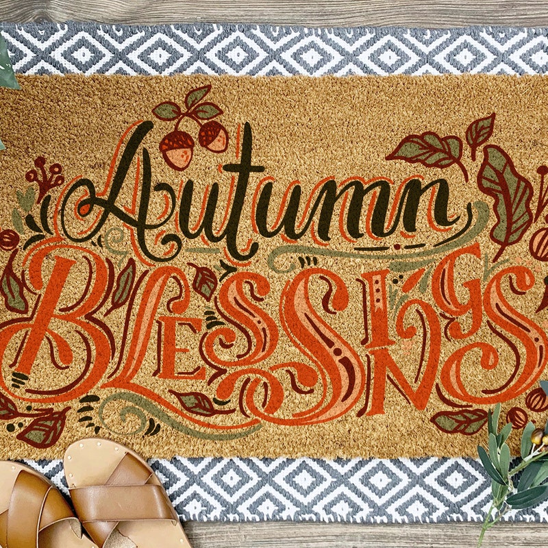 Fall Welcome Mats - Etsy