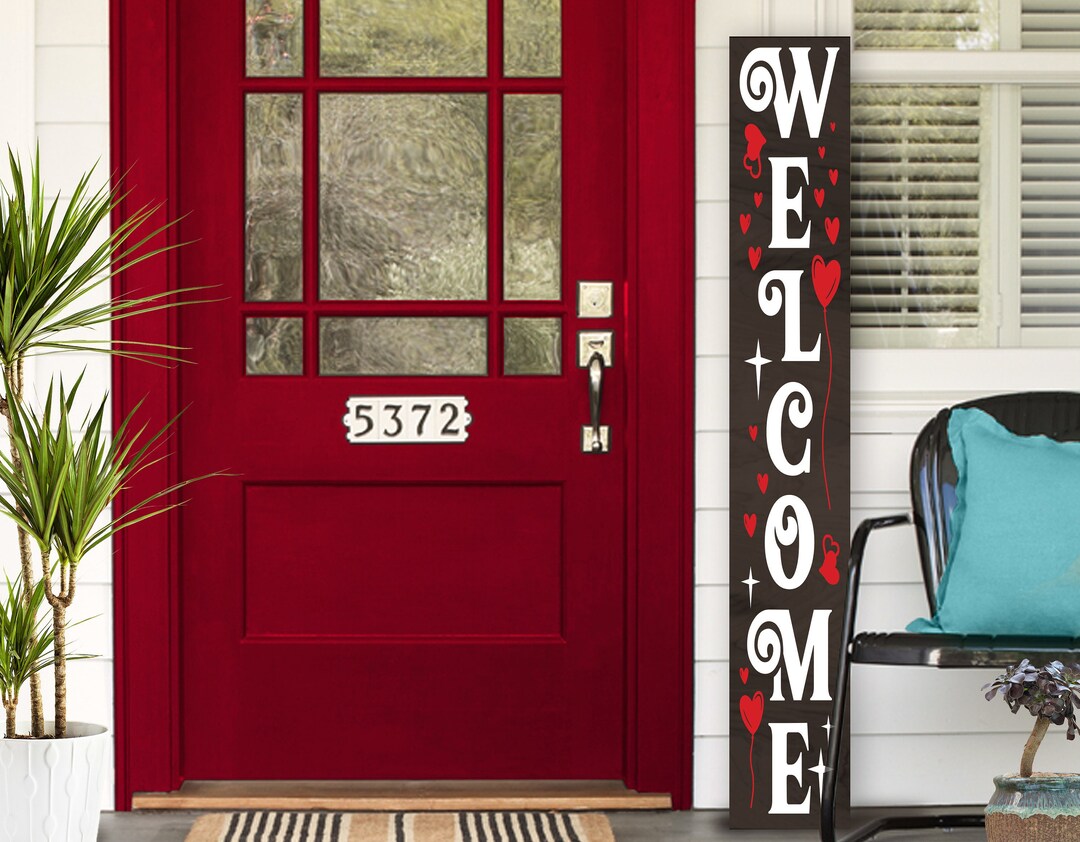 Valentines Day Welcome Sign, Valentines Day Decor, Valentines Day ...