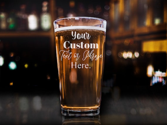 Custom Beer Glass Personalized Beer Glass Personalized Beer - Etsy