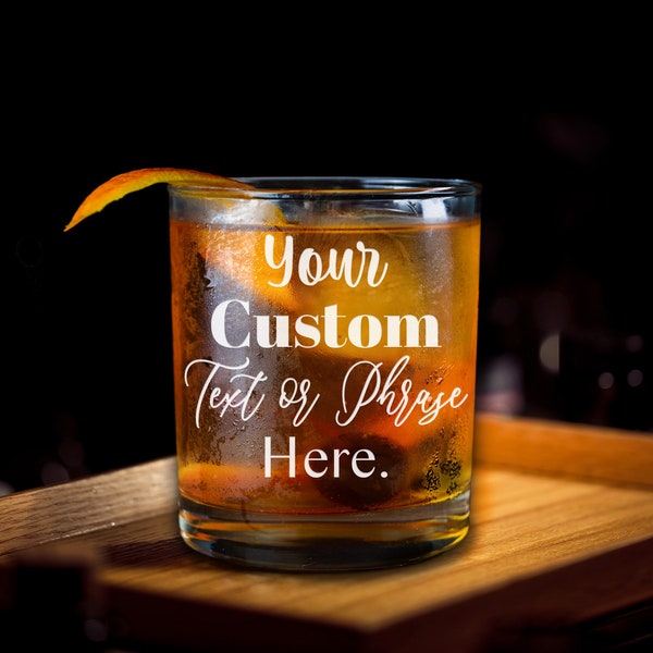 Personalized Whiskey Glass Customized - Etsy