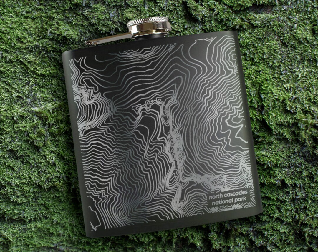 North Cascades National Park Flask, Washington National Park Flask ...