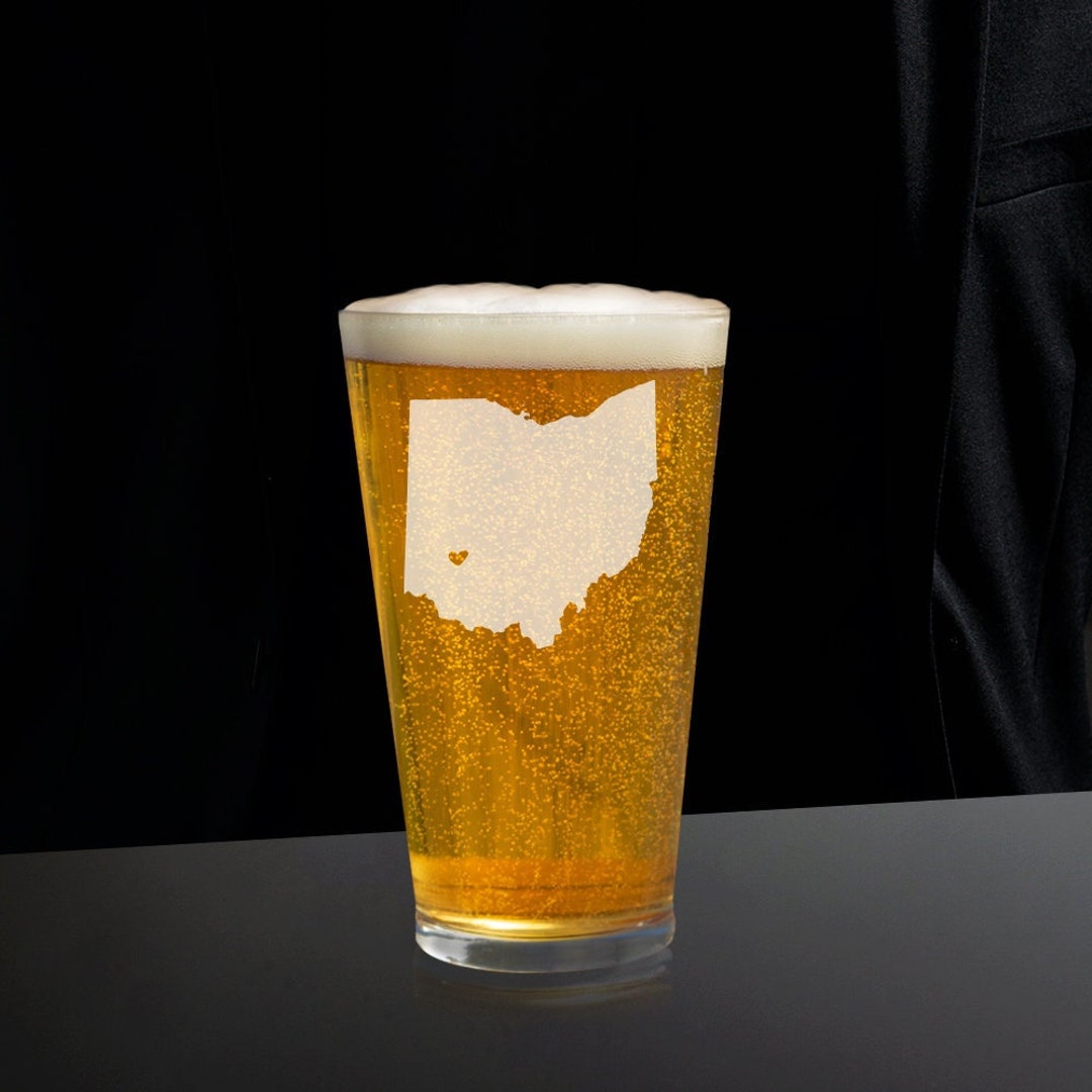 Personalized Ohio State Beer Glasses Ohio Glass Ohio Beer - Etsy