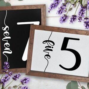 Number Sign, Framed Number Sign, Home Signs, Wedding Signs, Fancy ...