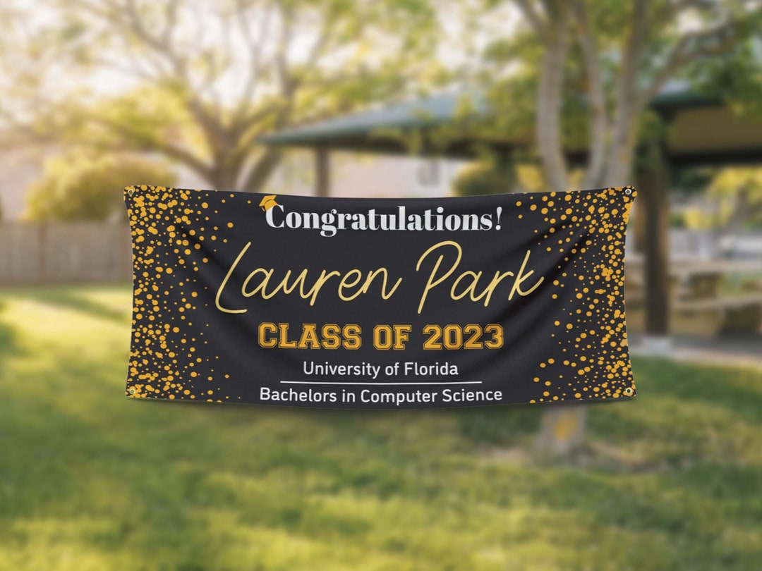 Graduation Banner With Grommets, Graduation Vinyl Banner ...