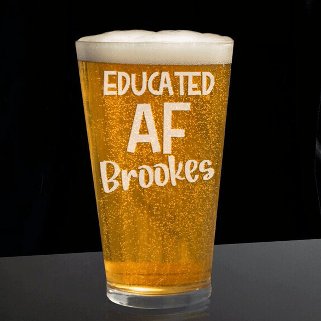 College Graduation Gift, Graduation Beer Glass, Pint Glass, Graduation ...