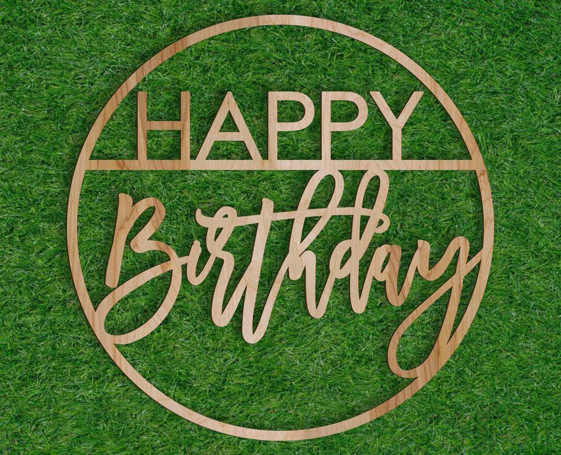 Happy Birthday Wood Sign Birthday Wood Sign Wooden Birthday - Etsy