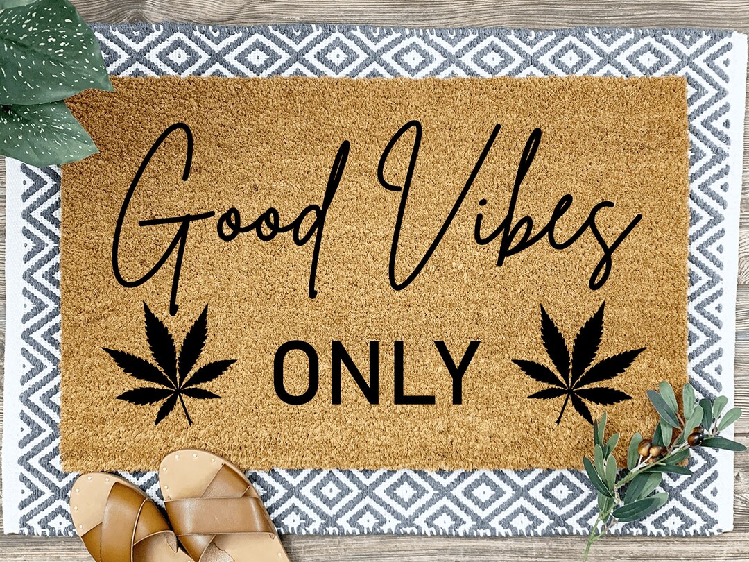 Good Vibes Only Mat, Hippy Doormat, Welcome Doormats, Housewarming Gift ...