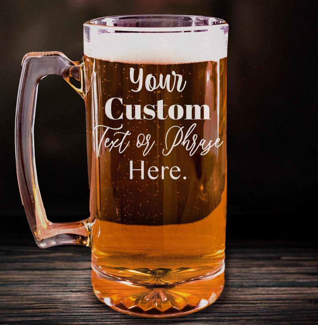 Custom Beer Mug, Personalized Beer Mug, Personalized Beer Glass, Beer ...