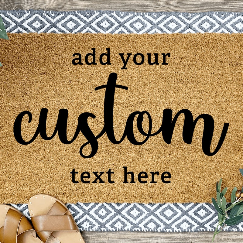 Custom Personalized Welcome Mats - Etsy
