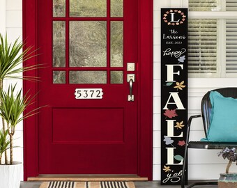 Fall Welcome Sign, Fall Leaning Porch Sign, Autumn Welcome Sign ...