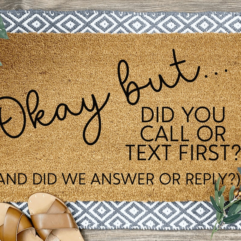 Did You Call Doormat - Etsy