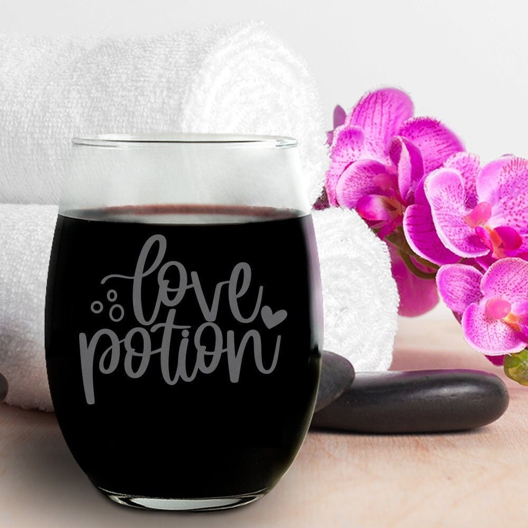 Love Potion Wine Glasses Love Potion Glass Love Potion Glasses Love Potion Wine Glass