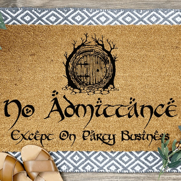 No Admittance Except on Party Business Sign - Etsy