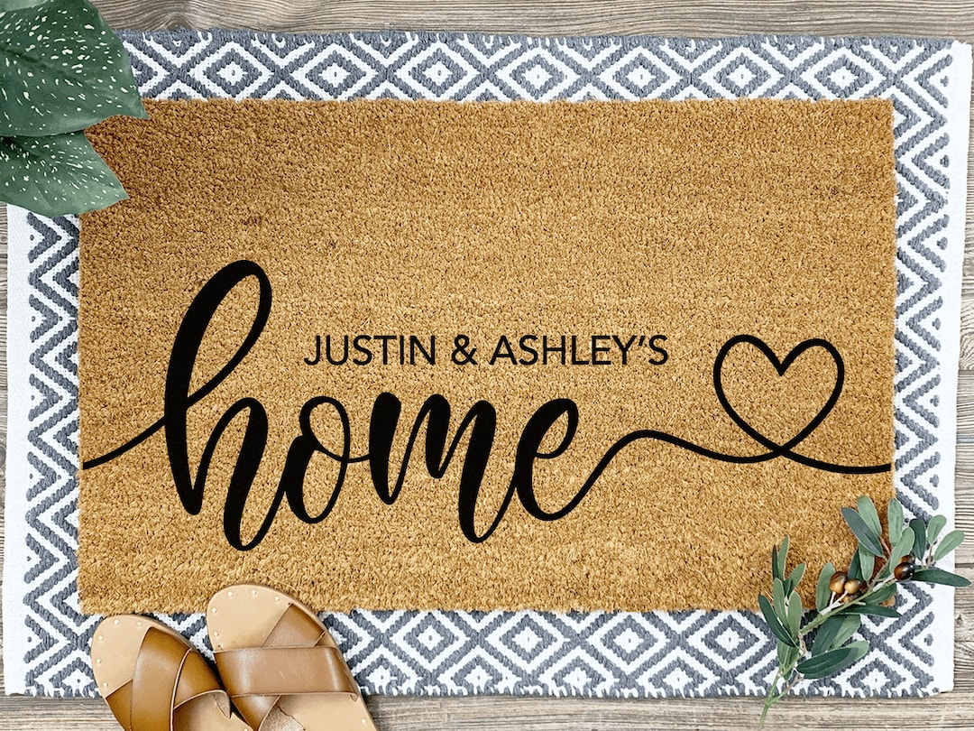 Heartful Housewarming Gift | Wedding Gift | Custom Doormat ...