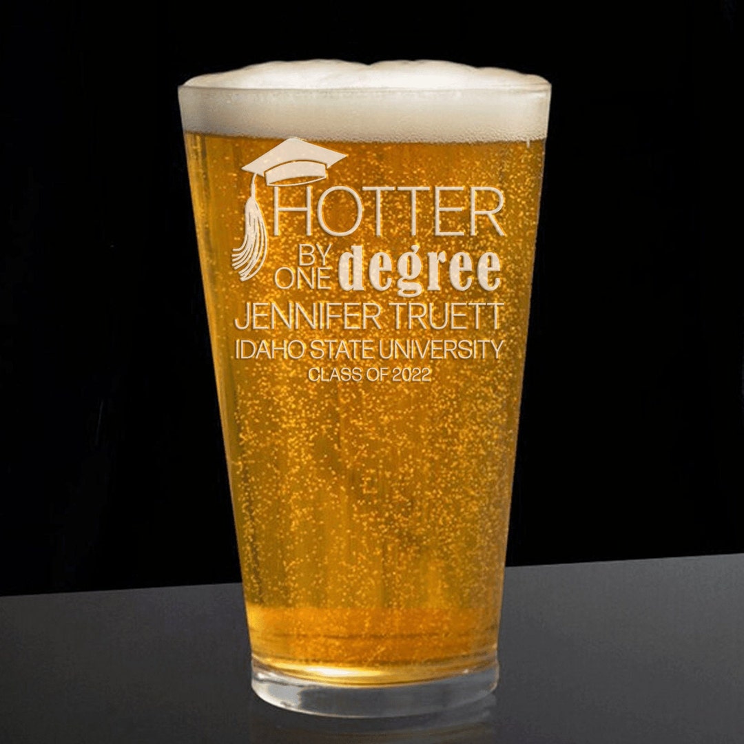 College Graduation Gift, Graduation Beer Glass, Pint Glass, Graduation ...