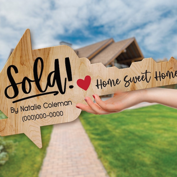 Sold Key Sign - Etsy