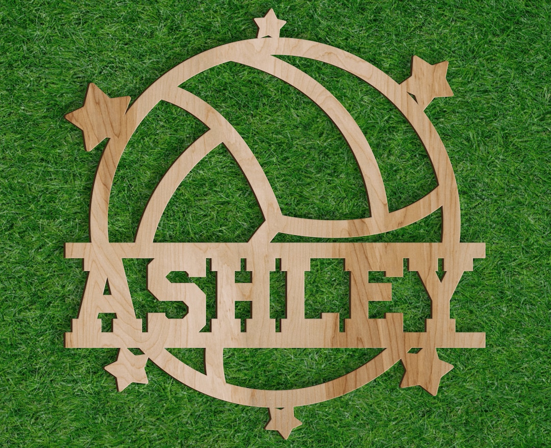 Volleyball Name Wood Sign, Custom Wood Sign, Wooden Name Sign ...