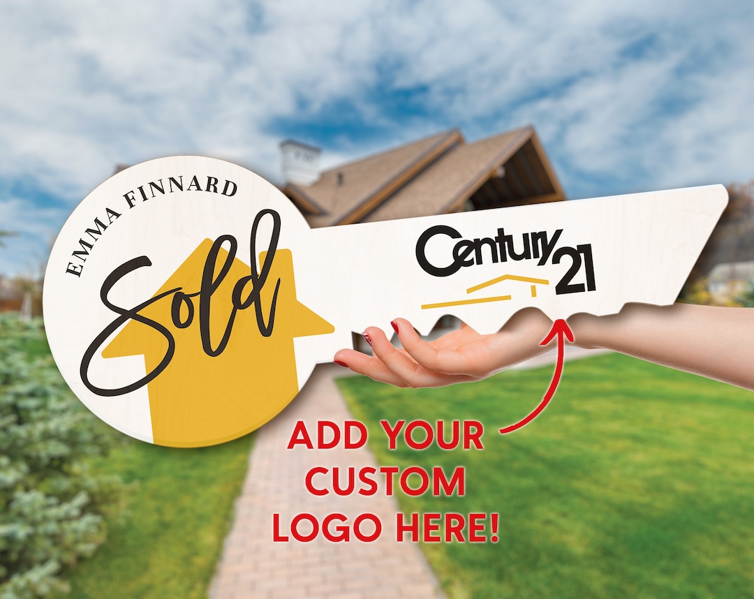 Sold Custom Real Estate Wooden Key Sign, Custom Wood Key Sign, Wooden ...
