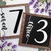 Number Sign, Framed Number Sign, Home Signs, Wedding Signs, Fancy ...