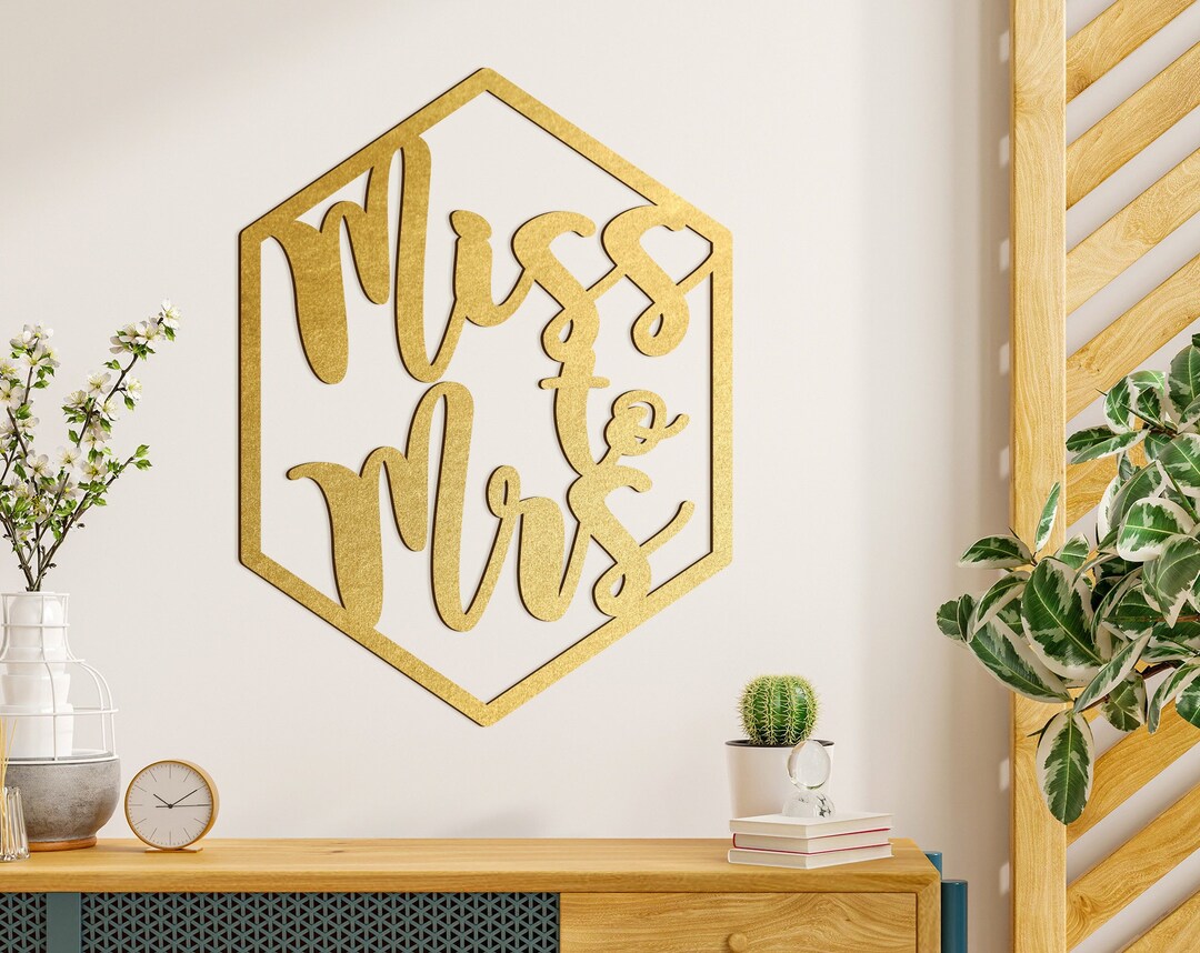 Miss to Mrs. Wood Sign, Wood Wedding Signs, Custom Wood Sign, Wooden ...