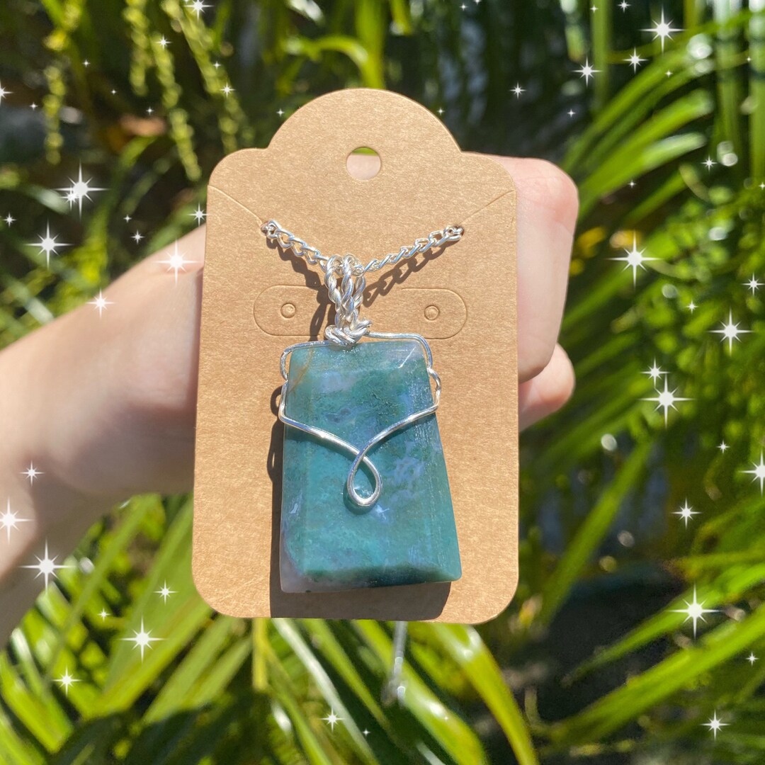 Inde Agate Crystal Pendentifs - Etsy France