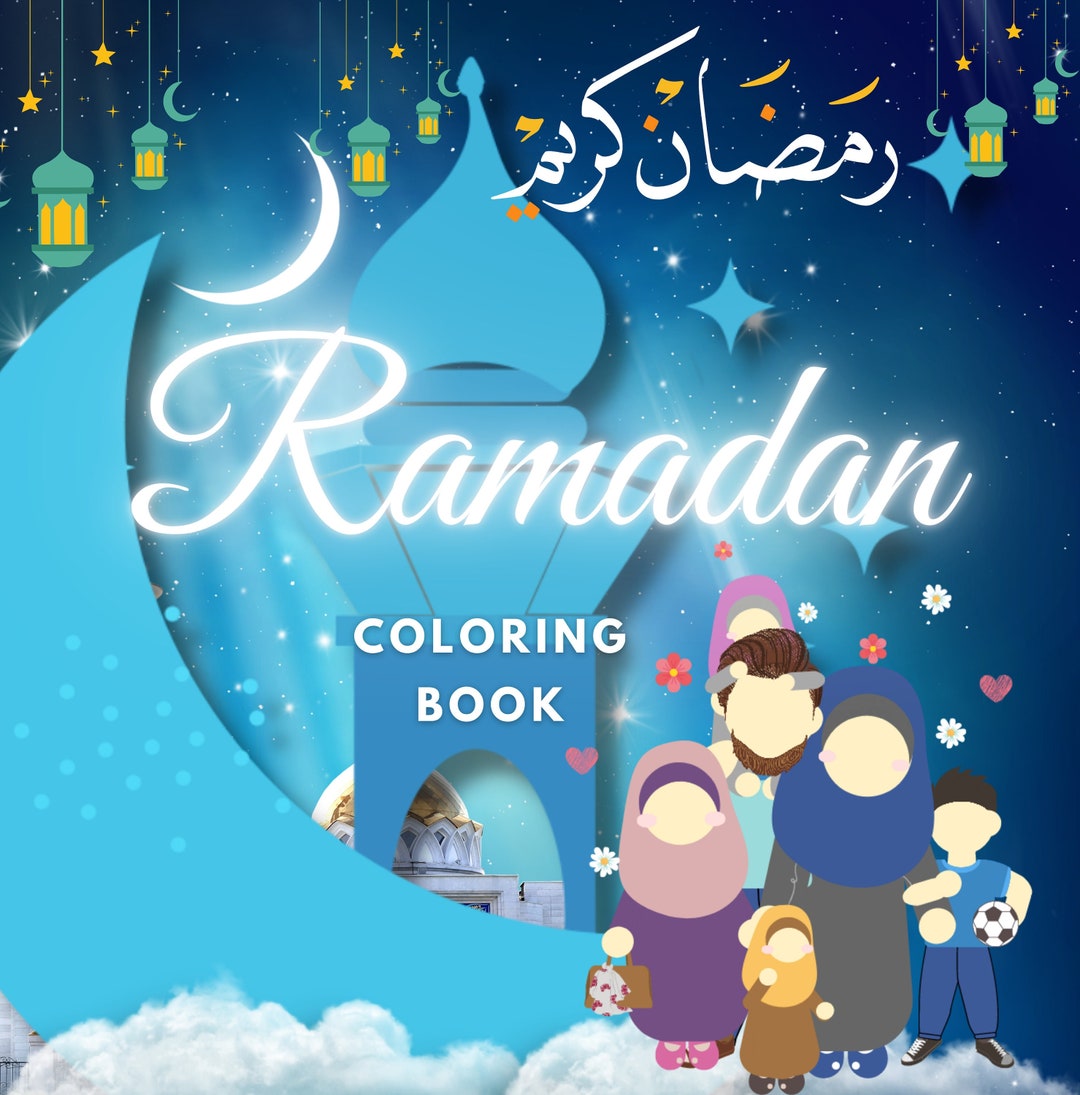 Ramadan Coloring Book for Kids, Islamic Books for Kids, Eid Gift, - Etsy