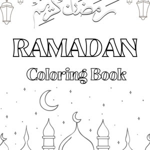 Ramadan Coloring Book for Kids, Islamic Books for Kids, Eid Gift, - Etsy